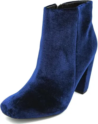 Steve Madden Femme, Chaussures, Bleu, Taille: 39 EU Bottine &agrave; Cheville en Velours