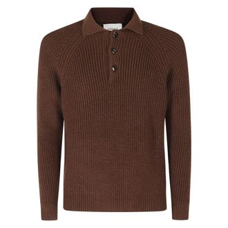 Circolo 1901 Polo aus feiner Merinowolle - - Tops - Herren - Braun - XL