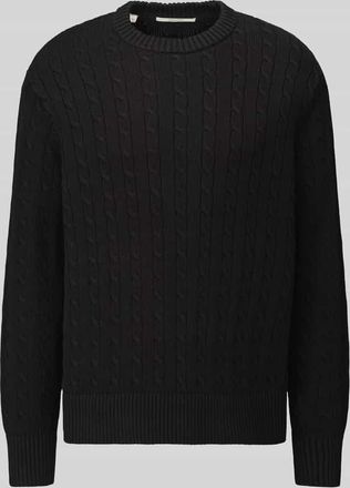 Selected Relaxed Fit Pullover aus reiner Baumwolle Modell BRAUN