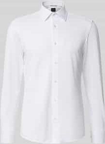 HUGO BOSS Slim Fit Businesshemd aus Baumwoll-Mix Modell P-Hank-K-261