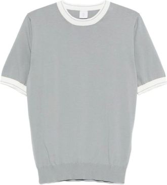 Eleventy Homme, Pulls, Gris, Taille: L T-shirt col rond
