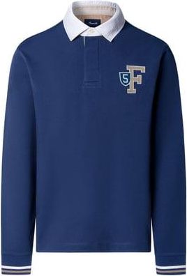 Fa&ccedil;onnable Polo droit manches longues en coton