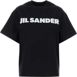 Jil Sander Femme, Tops, Noir, Taille: 42 FR T-shirt &agrave; col rond