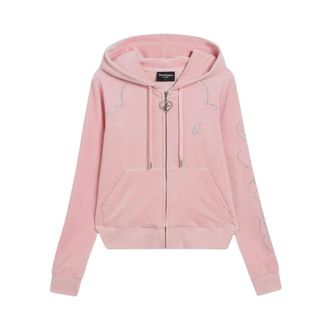 Juicy Couture Femme, Sweatshirts et sweats &agrave; capuche, Rose, Taille: 38 FR Polyester SweaT-shirt