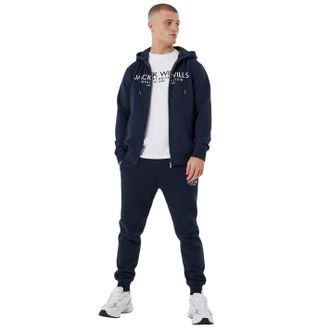 Jack Wills Pinebrook Hoodie mit durchgehendem Rei&szlig;verschluss f&uuml;r Herren (Marine)