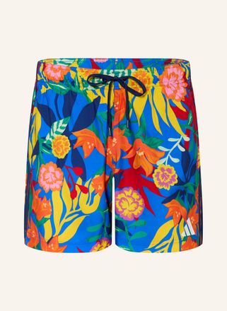 adidas Badeshorts Mexicana Florals 3 Stripes Swim Shorts 5 Inch blau