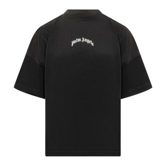 Palm Angels Classic Logo Over Tee - - Tops - Herren - Schwarzk - S