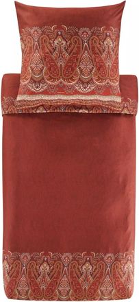 Bassetti Satin-Bettw&auml;sche-Garnitur SABBIONETA Farbe Bordeaux R2 Gr&ouml;&szlig;e 200x200+2x80x80