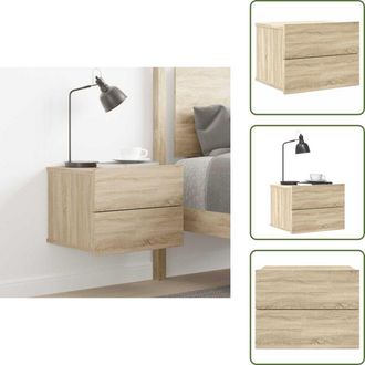 vidaXL Table de chevet ch&ecirc;ne sonoma 40x30x30 cm Bois ding&eacute;nierie - Table De Chevet - Meuble De Chambre - Commode - Armoire De Chevet - Tiroir