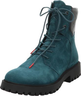 Think Think Trento Damen nachhaltige Stiefelette, Petrol/Kombi 8000, 37.5 EU