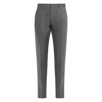 Moorer Homme, Pantalons, Gris, Taille: M Pantalon en m&eacute;lange de laine