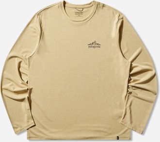 Patagonia Men s Capilene Cool Daily Longsleeve Shirt Cloud Crag Limestone Yellow