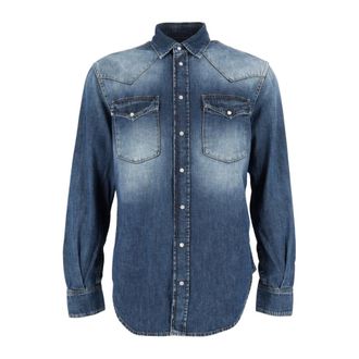 Dondup Homme, Chemises, Bleu, Taille: M Chemise en jean