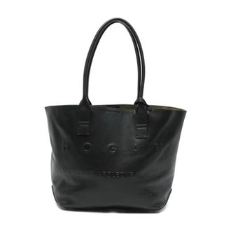 Hogan Femme, Sacs, Noir, Taille: ONE Size Sac Cabas en Cuir avec Logo en Relief