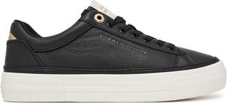 Tommy Hilfiger Sneakers Th Foxing Platform Leather FW0FW09018 Schwarz
