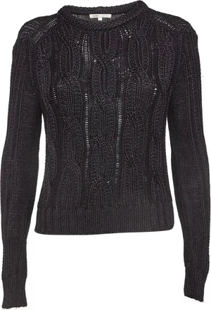 Maje haut en maille torsadée pre-owned - Noir