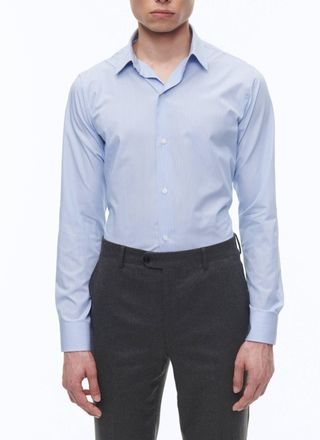 Fursac Chemise en coton biologique &agrave; rayures - Taille 37 - Homme