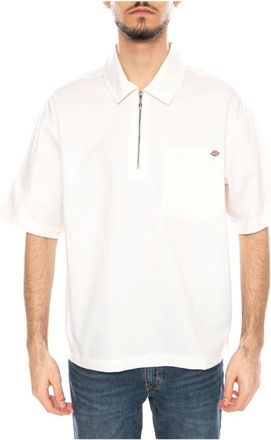 Dickies Homme, Tops, Blanc, Taille: M Ranch Quarter Zip