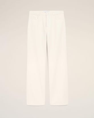 Ami Jean Blanc Coupe Large en Coton Blanc - 26 - Homme