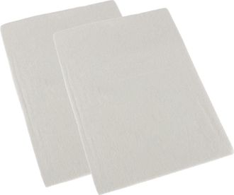 Homescapes 2er-Set Kinder-Bettlaken ohne Gummizug, Flanell-Betttuch Creme 100x150 cm aus 100% Baumwolle, Biber-Betttuch Kinderbett, klassisches Bettlaken, Oeko-T