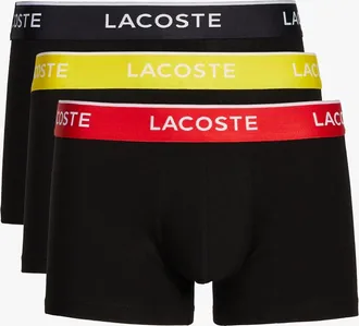 Lacoste Lot de 3 boxers en coton m&eacute;lang&eacute;