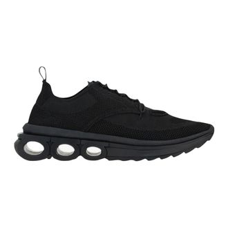 Ferragamo Baskets en maille Nima - Homme - Chaussures - Noir - Taille: 44 EU