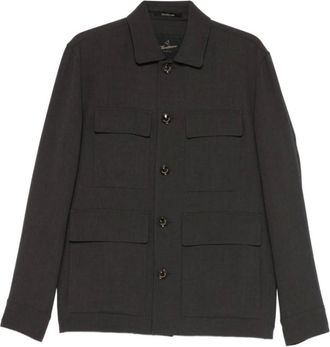 Montecore Homme, Vestes, Gris, Taille: L Veste &agrave; col
