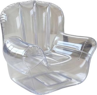 Generico Aufblasbarer Stuhl: transparentes Sofa, Sitz des Luftsofas | Langlebige PVC-Konstruktion, bequemes, verdicktes ergonomisches Kissen f&uuml;r den Balkon, Sc