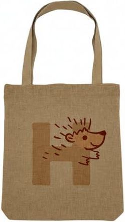 Fabulous Sac Shopping Tote Bag Aspect Lin - H like Hedgehog Letter First Name Animals Drawing Child - Sac de Courses Toile Epaisse 360g Beige Naturel Cabas Por