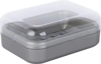 Artibetter Seifenhalter Seifenhalter Kunststoff-Seifenschale Mit Klarem Deckel Seifenschalen F&uuml;r Badezimmer Reise-Seifendose Seifenschale Mit Deckel Reise-Seifen