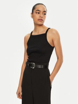 IVY OAK Top Klara Rose IO1100X2362 Schwarz Slim Fit