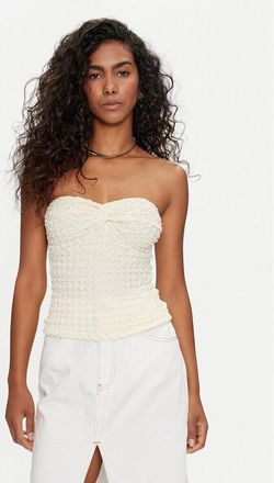 Vila Top Tiro 14106707 Beige Regular Fit