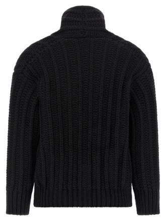 Dolce & Gabbana Womens Black Virgin Wool Cardigan Clothing