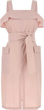 Max Mara Femme, Robes, Rose, Taille: 38 FR Arte1234 Robe Midi en Popeline de Coton