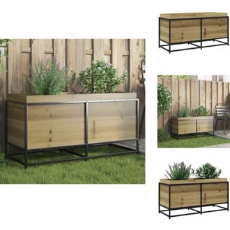 vidaXL Vidaxl - Jardini&egrave;re 100x40x50 cm bois de pin impr&eacute;gn&eacute; - Jardinieredext&eacute;rieure - Jardini&egrave;re Bois - Pot De Fleurs Ext&eacute;rieur - D&eacute;co Jardin - Planter