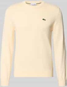 Lacoste Regular Fit Strickpullover aus Baumwoll-Mix