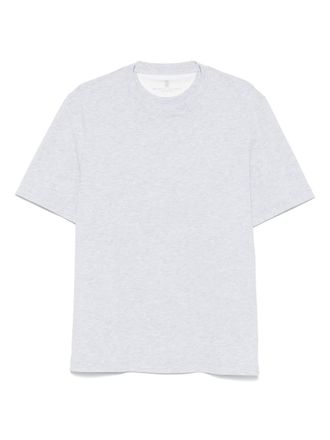 Brunello Cucinelli t-shirt à design chiné - Gris