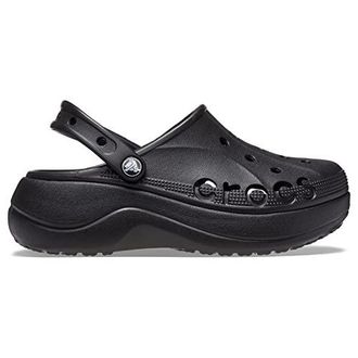 Crocs Femme Baya Platform Sandal Sandales, Black, 41/42 EU