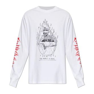 Gallery Dept. Homme, Tops, Blanc, Taille: L The World Is Ours L/S