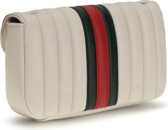 Gucci Nappa Leather Shoulder Bag - White