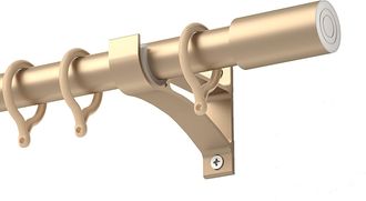 Generic Einzelne Gardinenstange F&uuml;r Fenster Mit Modernen Endkappen, Raumteiler-Gardinenstangen - 70-600cm, R&ouml;mische Stange - Leicht Zu Zerlegen Und Zu Install