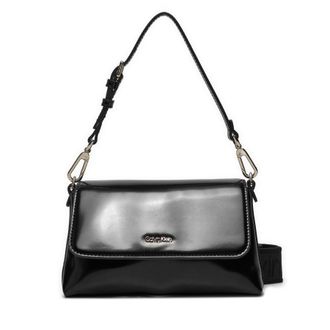 Calvin Klein Handtasche Calvin Klein Ck Must Dbl Strap Mini Bag_Shiny K60K612772 Schwarz