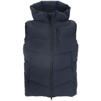 Blue Wave Herren Steppweste Jasper - Weste gesteppt mit abnehmbarer Kapuze in Marine Gr&ouml;&szlig;e 5XL