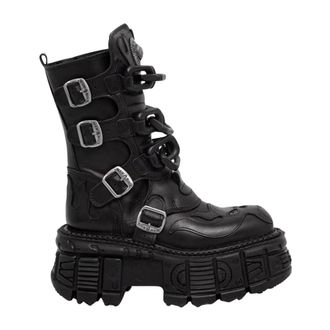 New Rock Workery Bottines - Femme - Chaussures - Noir - Taille: 41 EU