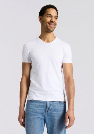 HUGO BOSS T-Shirt HUGO-V (Packung, 2er) V-Ausschnitt, Slim-Fit, HUGO Logo-Print