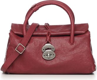 Zanellato Femme, Sacs, Rouge, Taille: ONE Size Sac à main roll-top