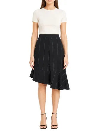 Pinko Womens Skirt Triacetate Apparel - Black