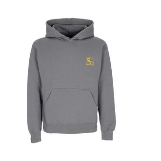 PROPAGANDA Grauer Hoodie mit langen &Auml;rmeln und K&auml;ngurutasche - - Sweatshirts & Hoodies - Herren - Grau - XS