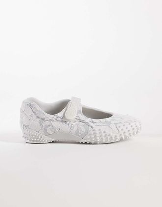 Puma Mostro Fey - Sneaker mit Spitzenbesatz in Wei&szlig;-Neutral