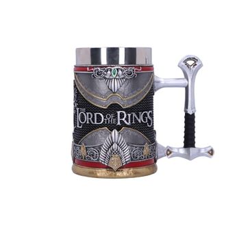 Nemesis Now Bierkrug, Deko Glas, Herr der Ringe, Aragorn, 15,5 cm, silberfarben, B5873V2, 15.5cm, Silber